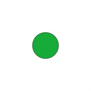 Vloermarkering stip - groen, 100 stuks